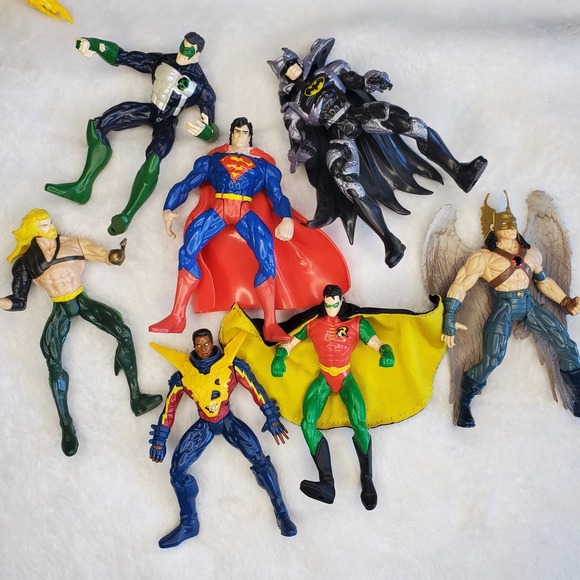 DC Comics | Toys | Dc Comics Total Justice 7 Figures Lot Superman ...